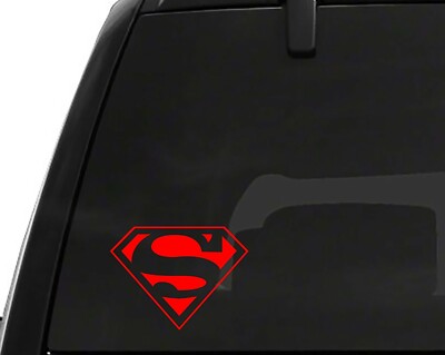 2 x Superman Vinyl Sticker Decal (4" x 5") - Apple Laptop Car Trucks ...