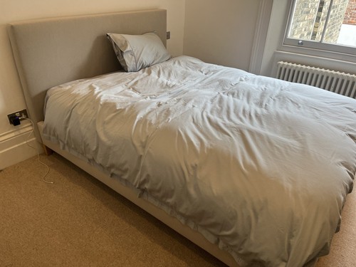 John lewis Emily bed frame king size Beige | eBay UK