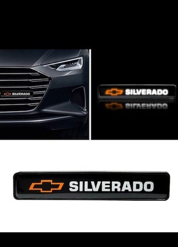 1PCS SILVERADO LED Logo Light Car For Front Grille Badge Illuminated ...