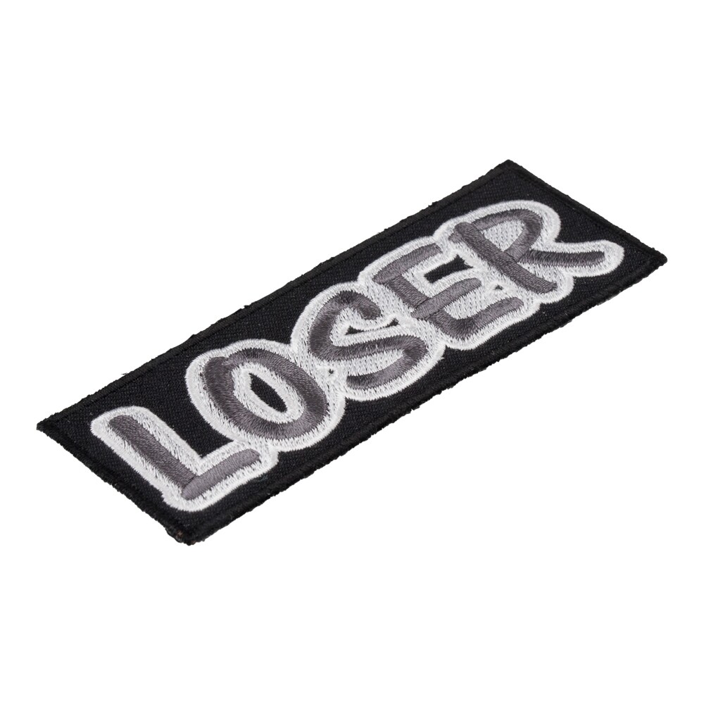 Loser Gray & White Iron On Patch, Funny Patches | eBay