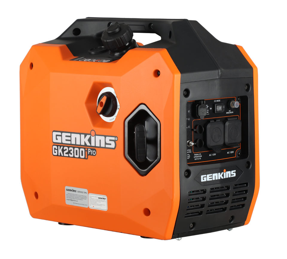 GENKINS 2300 Watt Inverter Generator Ultra Light Ultra Quiet Gas ...