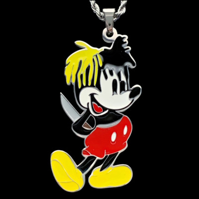 XXXtentacion Mickey Necklace! Stainless Steel Pendant + Steel Chain ...