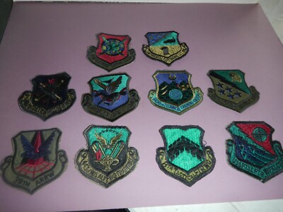 LOT OF 10 ASSORTED US MILITARY PATCHES # 23 ALL MINT | eBay