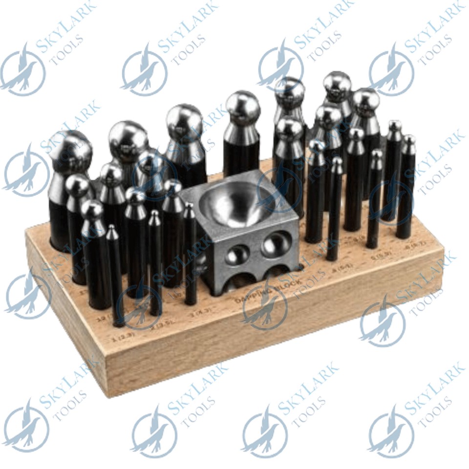 New Doming Block and Punch Set 25Pcs 56Pcs Swage Block Punch Set 16 Pcs ...