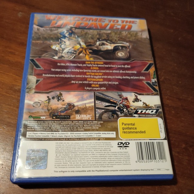 MX VS ATV Untamed PlayStation 2 Ps2 PAL THQ 2008 Sony Game for sale ...