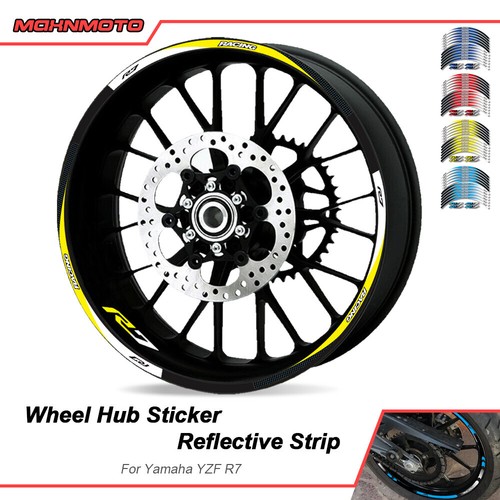 For 2022 2023 Yamaha YZF R7 Motorcycles Accessories Rim Wheel Decal ...