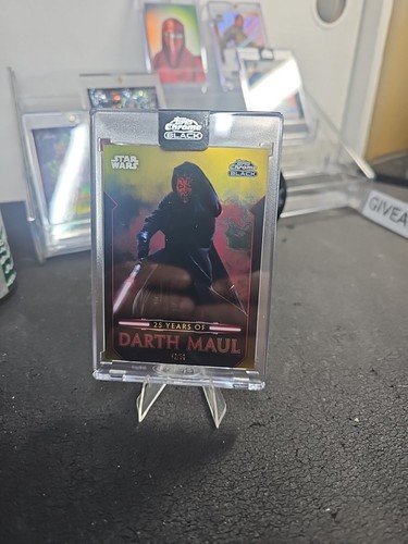 2024 Topps Chrome Black Star Wars DM-3 25 Years Of Maul 42/50 | eBay