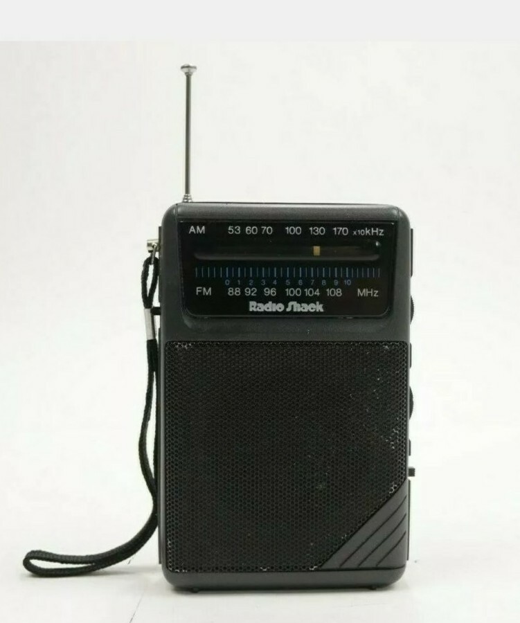 Vintage Radio Shack model 12-454 Portable AM FM Radio Black | eBay