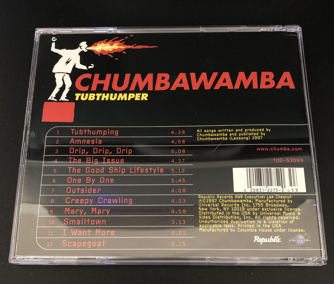 Tubthumper by Chumbawamba (CD, 1997, Universal Distribution) - FREE ...