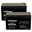 Expert Power 2 Pack- BATTERY REPL. RITAR RT1270.HAZE HZS12-7.5 F1 12V ...