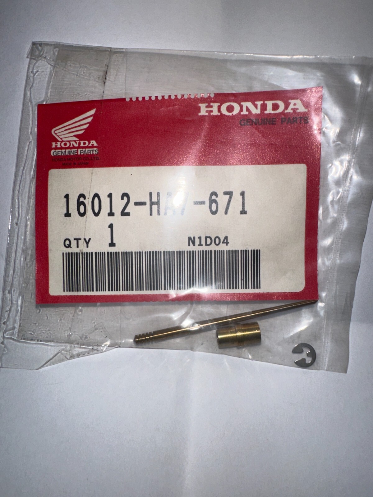 16012-ha7-671 Carburetor Jet Needle Set Trx350 Fourtrax Foreman NOS ...