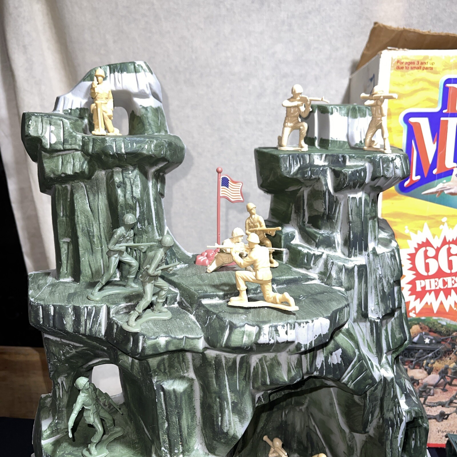 Vintage Tim Mee Toy 5740 Army Battle Mountain Playset 1980s USA | eBay