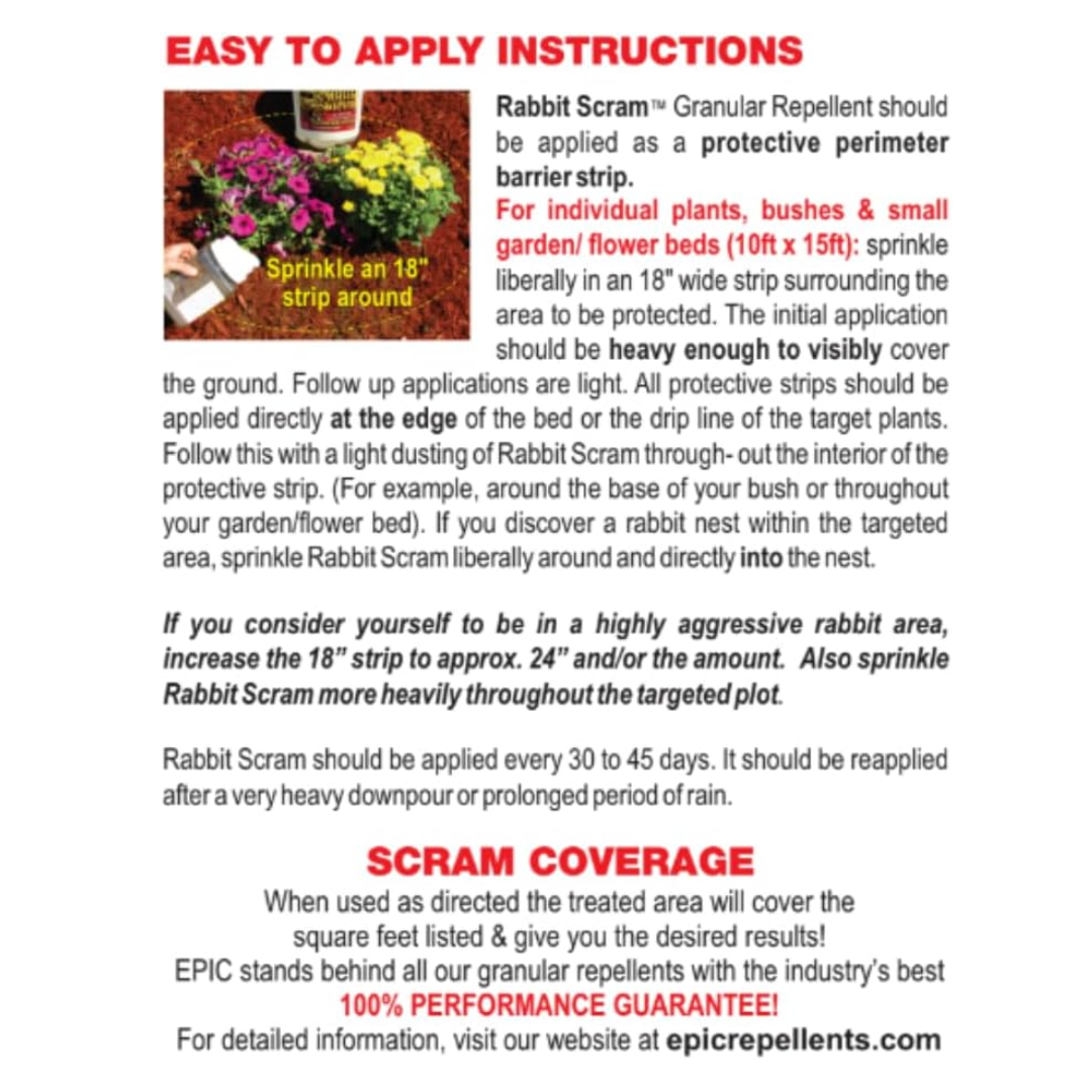 EPIC Rabbit Scram Resealable Bag, 10lbs | eBay