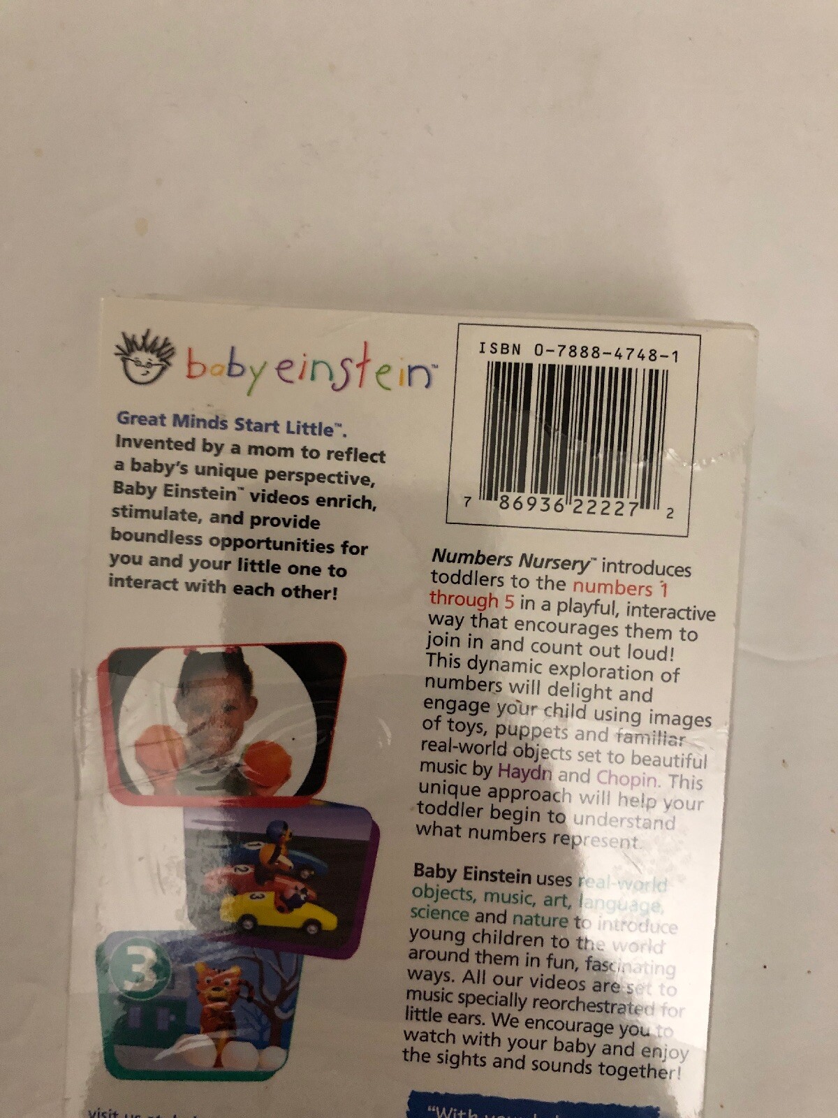 Baby Einstein: Numbers Nursery VHS-RARE VINTAGE COLLECTIBLE-SHIP N 24H ...