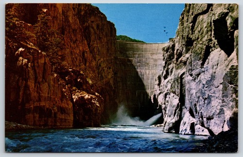 Postcard Buffalo Bill Dam, Wyoming Unposted | eBay UK
