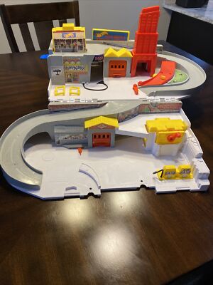 Hot Wheels Car Wash and Service Station Center Play Set DMW90 Mattel BB13-494 | eBay