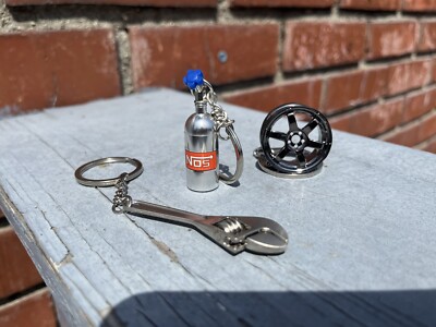 Volk Rays TE-37 Wheel + NOS Bottle + Spanner Wrench Keychain 3PCS Gift ...