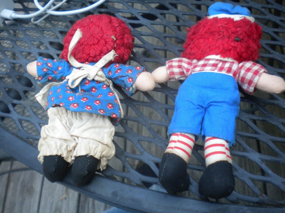 Vintage Small Raggedy Ann and Andy dolls, . 1956 Original | eBay