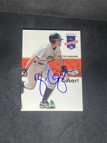 Zack Cozart 2008 Tristar Projections #143 Dayton Dragons Autographed ...