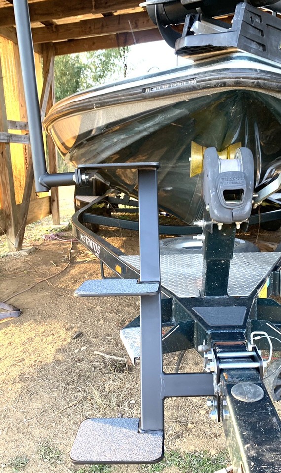 Omega Triple Step Bass Boat Trailer Steps MADE IN USA