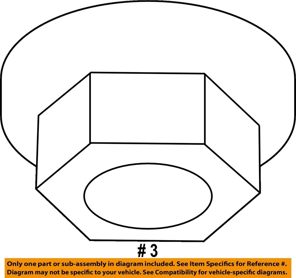 GM OEM 99-24 Acadia Limited Front Seat Belts-Buckle End Nut 11516078 | eBay