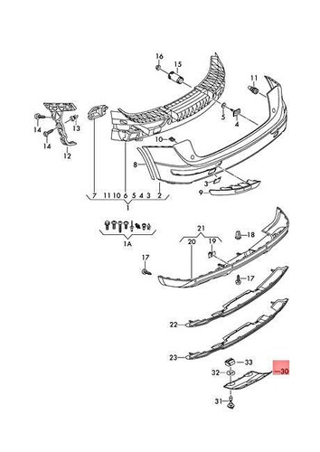 Genuine AUDI Q5 83B 8RB Trim For Bumper 8R0807819N | eBay