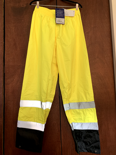 Portwest Hi-Visibility Rain Pants ANSI Class E, Type R Mens - Size ...