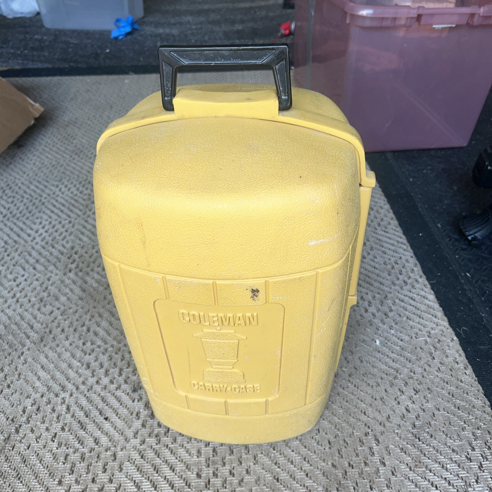 Vintage Coleman Lantern Clamshell Hard Plastic Carry Case 11/80 USA W ...