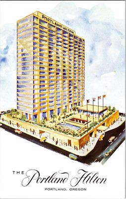 Vintage Postcard The Portland Hilton Hotel Oregon | eBay