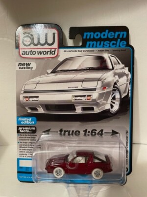 AUTO WORLD ULTRA RED CHASE 1986 DODGE CONQUEST TSI MODERN MUSCLE SERIES ...