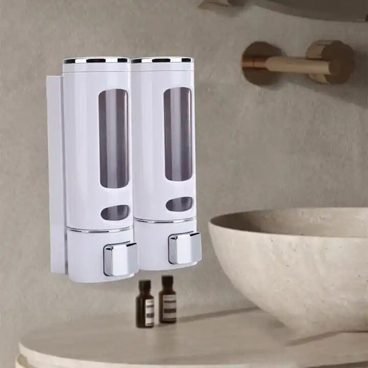 800ML Soap Dispenser Wall Mounted Bathroom Liquid Hand Wash Shower Gel ...