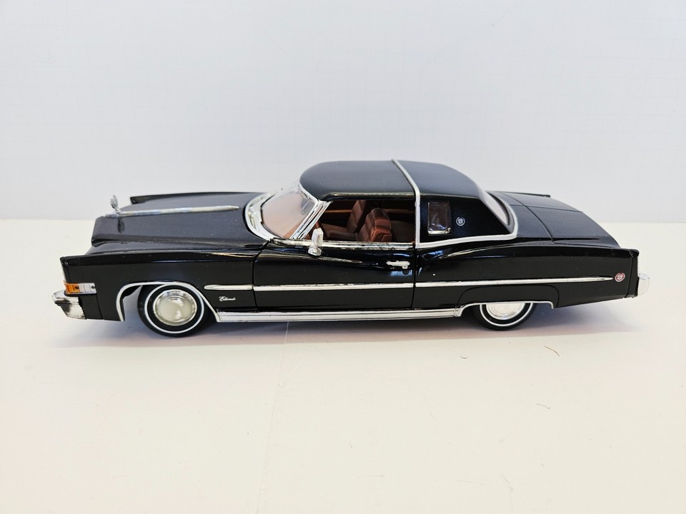 Anson Metal Series Black 1973 Cadillac Eldorado 1:18 Scale Die-Cast ...