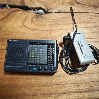 Sony ICF-SW22 SW/FM/AM Portable Radio Black Audio Sound Used From Japan ...