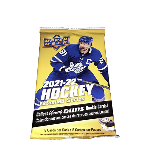 (1) 2021-22 Upper Deck Hockey Extended Series-8 Card Pack-Sealed ...