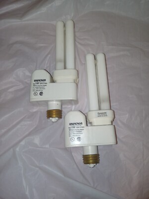 Panasonic Quad-Tube Fluorescent Lamp 22W FDL22LE/D 2800K & Lamp Adapter ...