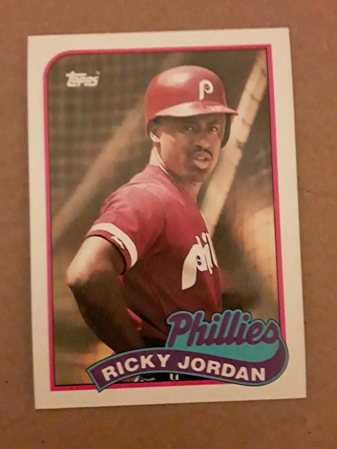 1989 Topps Ricky Jordan baseball card #358. Philadelphia Phillies. | eBay