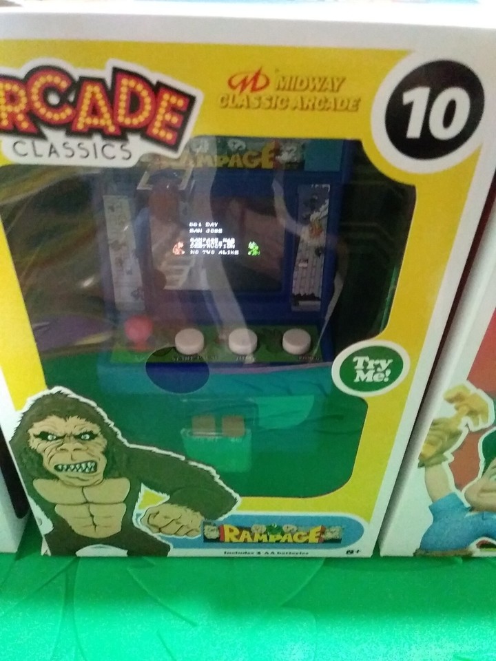 Arcade Classics Game #8, 10, 12 Joust Rampage Wreck-It Ralph Mini ...