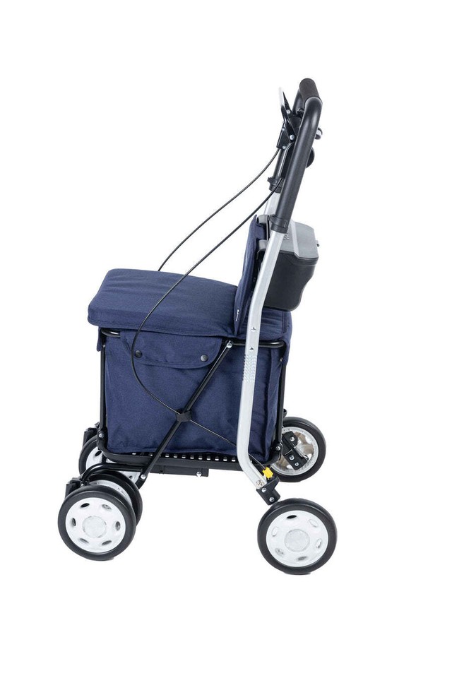 Carlett Comfort Move Shopping Trolley Rollator Walker Mobility Aid with ...
