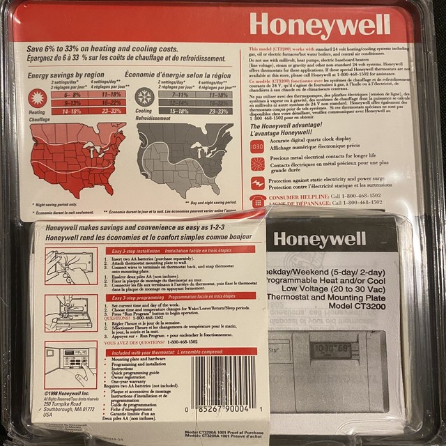Honeywell Magicstat 32 CT3200 Programmable Thermostat for sale online ...
