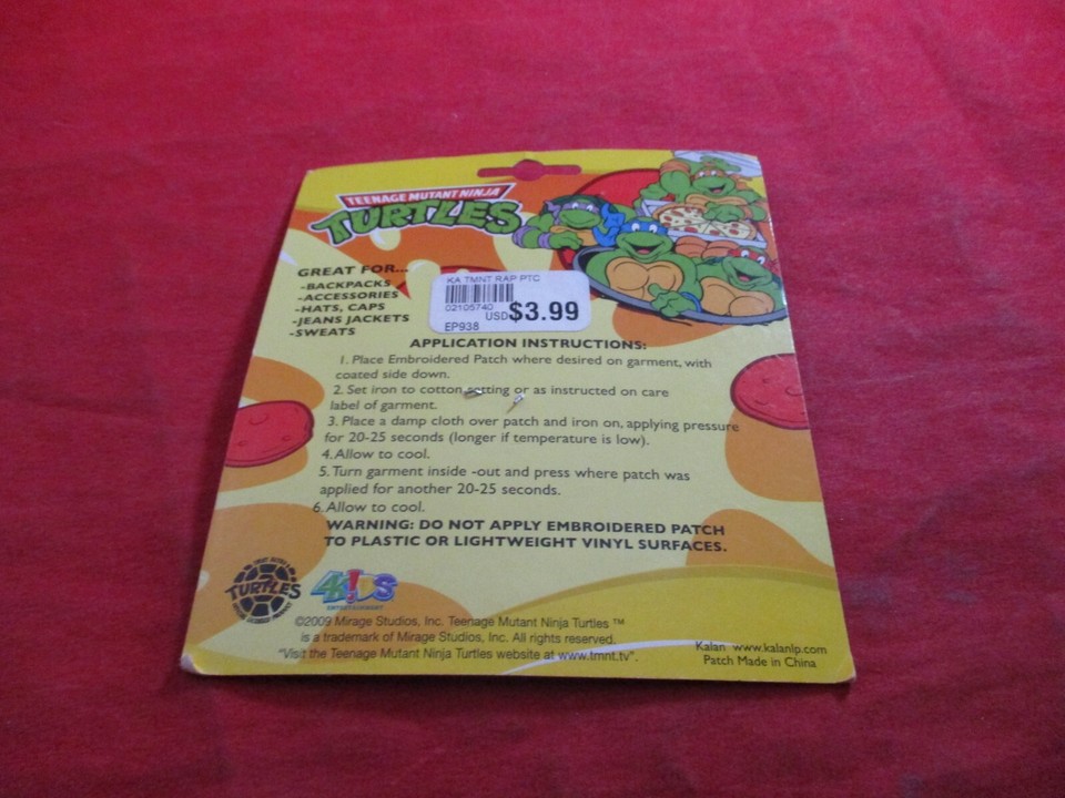 Raphael "Cowabunga" - Teenage Mutant Ninja Turtles Iron-On Patch *NEW* TMNT | eBay