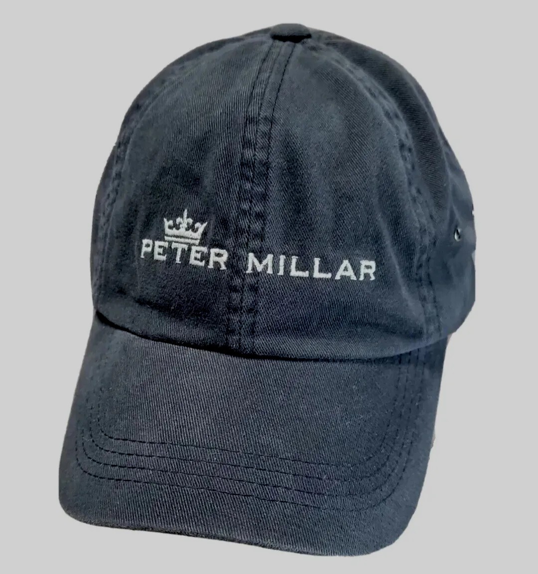 Peter Millar Embroidered Logo Hat/Cap One Size Blue/Navy Adjustable ...