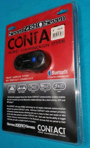 Seven Zero Seven Contact Helmet Communication System w/ Bluetooth NOS ...