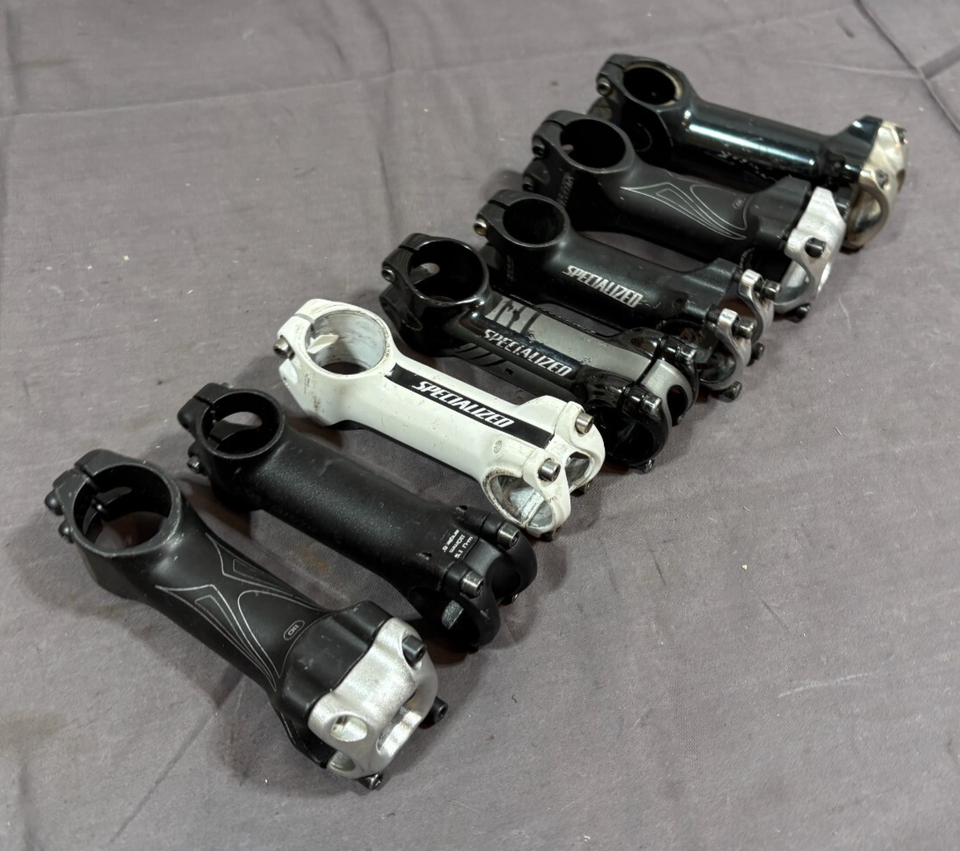 (7) Specialized Aluminum Bicycle Stems for 1-1/8" Steerer Tubes 31.8mm ...
