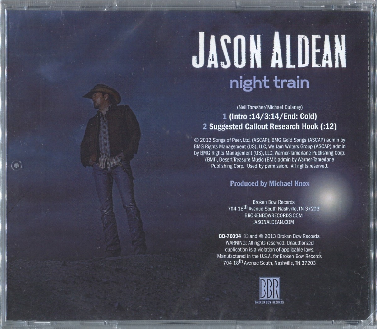Jason Aldean Night Train Album Cover