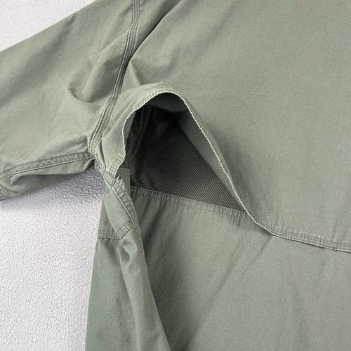 511 Tactical Shirt Mens XL Green Utility Button Up Pockets Canvas ...