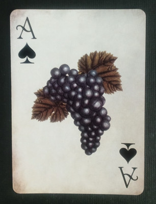 Masterpiece Playing Card Botanical Grapes (A) Ace Spades | eBay