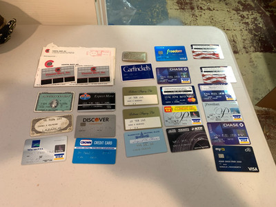Mixed Lot Expired Vtg Credit Cards Charga-Plate Courtesy Card Case Lot ...
