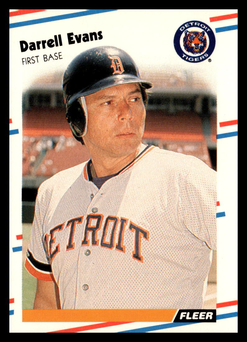 1988 Fleer #54 Darrell Evans Detroit Tigers Baseball Card | eBay