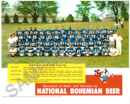 1957 BALTIMORE COLTS NFL FOOTBALL TEAM 8x10 PHOTO | eBay