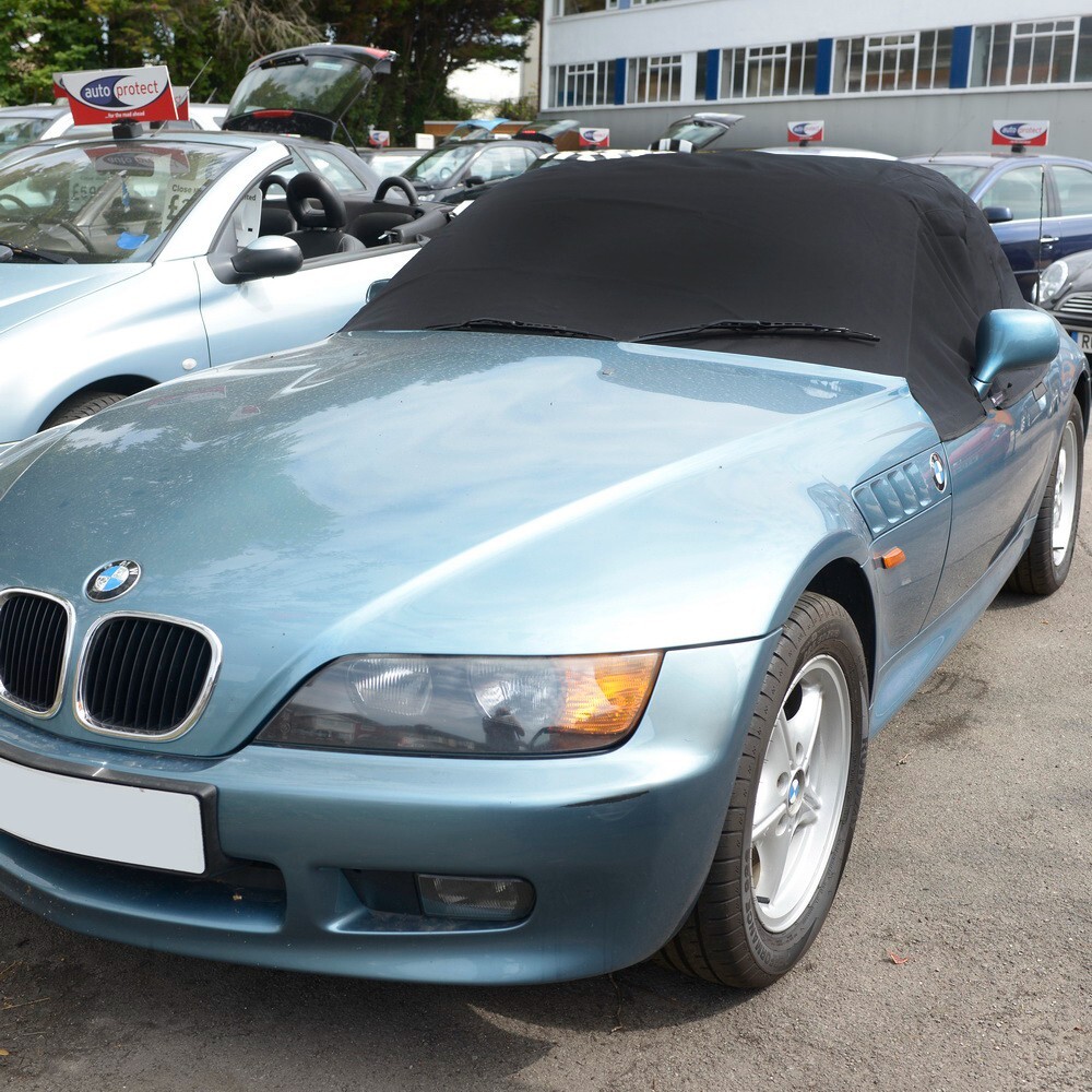 BMW Z3 SOFT TOP ROOF HOOD HALF COVER - BLACK - 100 | eBay UK